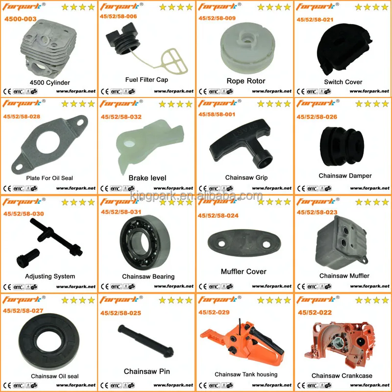 Forpark Good Quality Garden Tools 5800 Chainsaw Double Cylinder - Buy ...