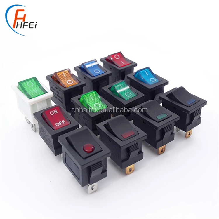 CQC KCD1 6A 250V 3 Pin Rocker Switch - on-off-on Function