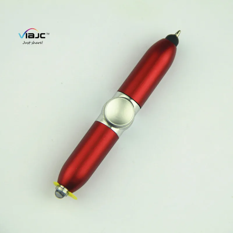 Multifunctional Mini Plastic Finger Fidget Spinner Stylus Pen With Led ...