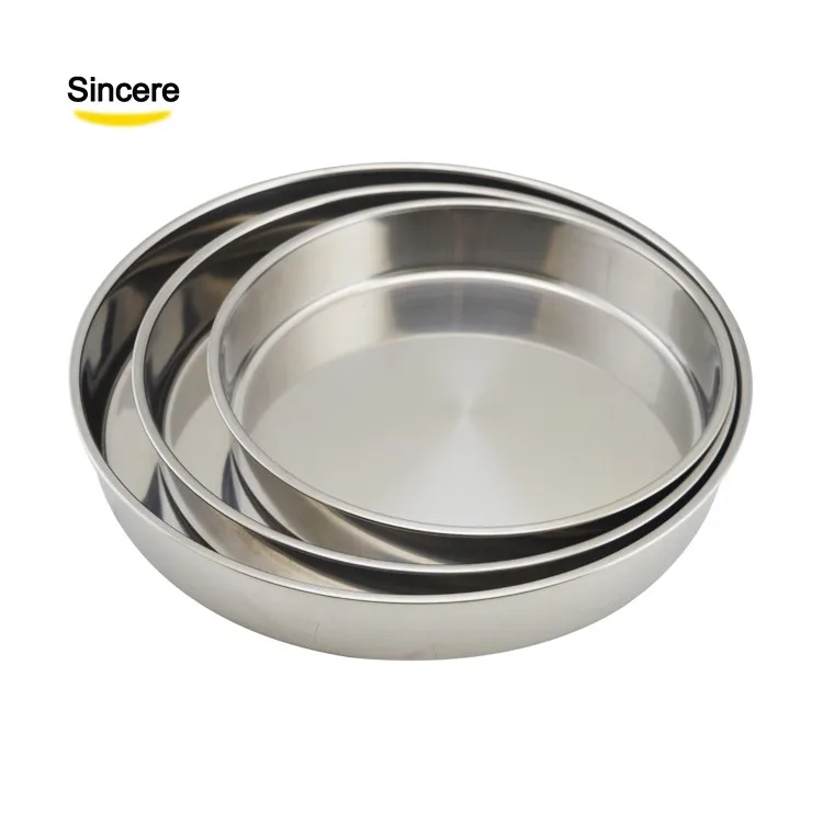 Wholesale Stainless Steel Food Plate / Dinner Dish 6/7/8/9 Inch Sizes ...