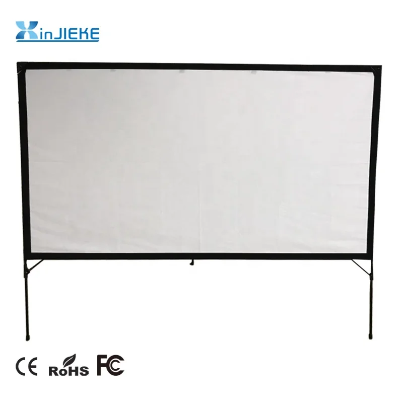 Motorized Matt White Home Theatre Portable Projector Screen Electric ...
