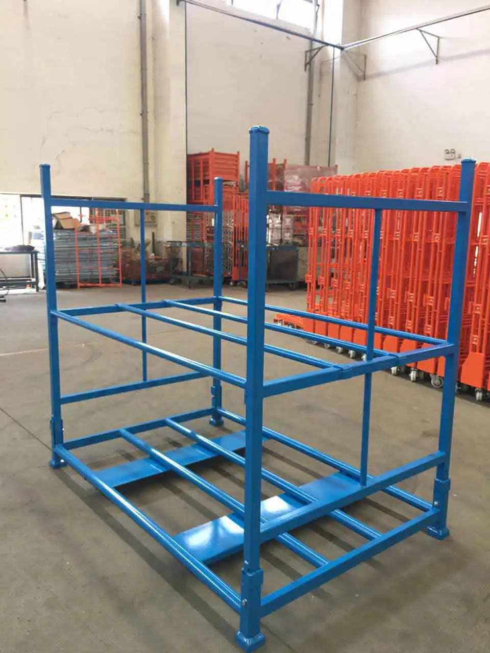 2 Tier Stacking Rack for Tire Storage - Durable & Portable