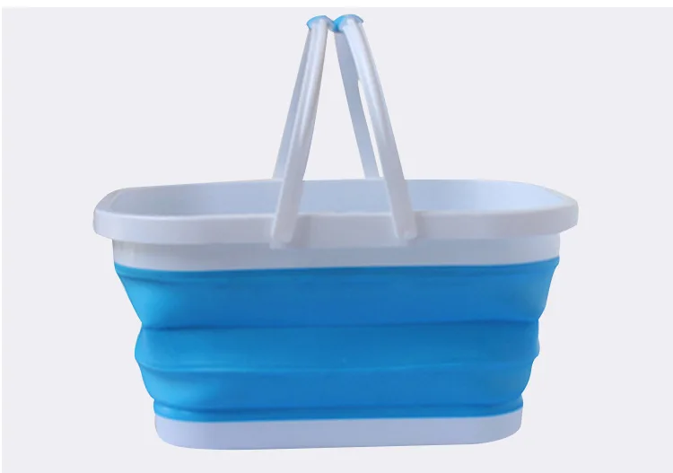 Eco-friendly Silicone Collapsible Shopping Basket Collapsible Plastic ...
