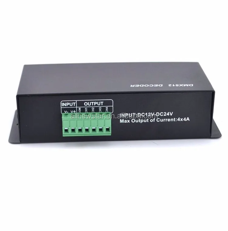 4ch Dc12-24v Rgbw Dmx Controller Dmx 512 Decoder Led Dmx512 Controller ...
