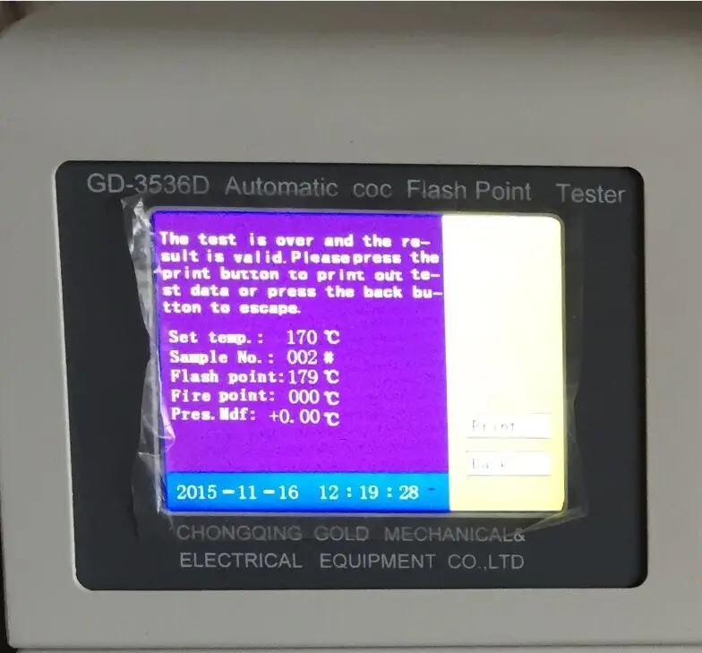 Fully Automatic ASTM D92 Cleveland Open Cup Tester