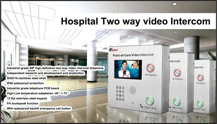KNTECH Emergency SIP Bi-Directional Two Way Video Help Point