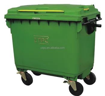 Plastic Waste Bin,Garbage Container,Waste Container 660l - Buy 4 Wheels ...