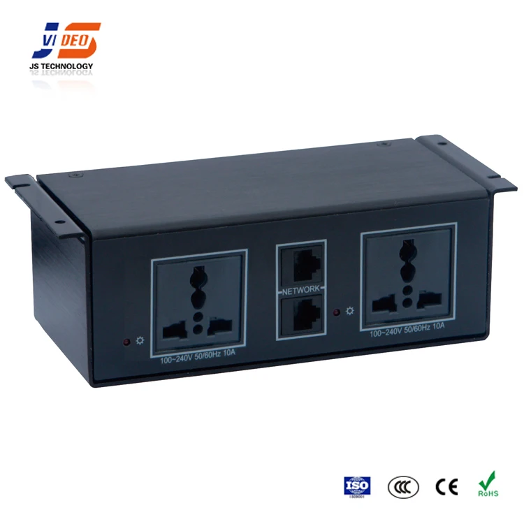 Power Data Outlet Universal Plug For Desk Conference Table Connection ...