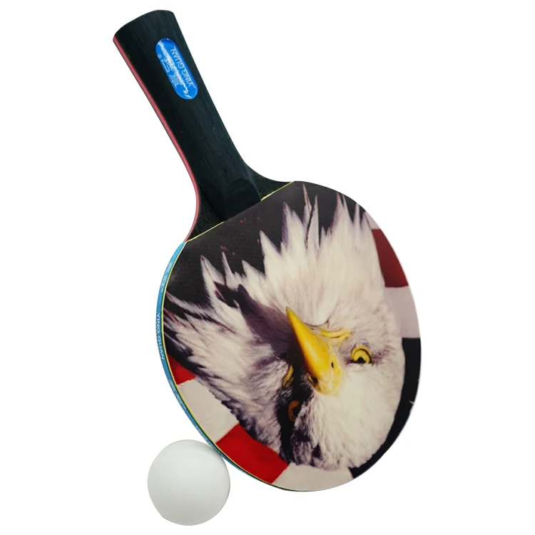 Ping Pong Bat Whose Design Is Printed On Rubber Free To Draw A Variety ...