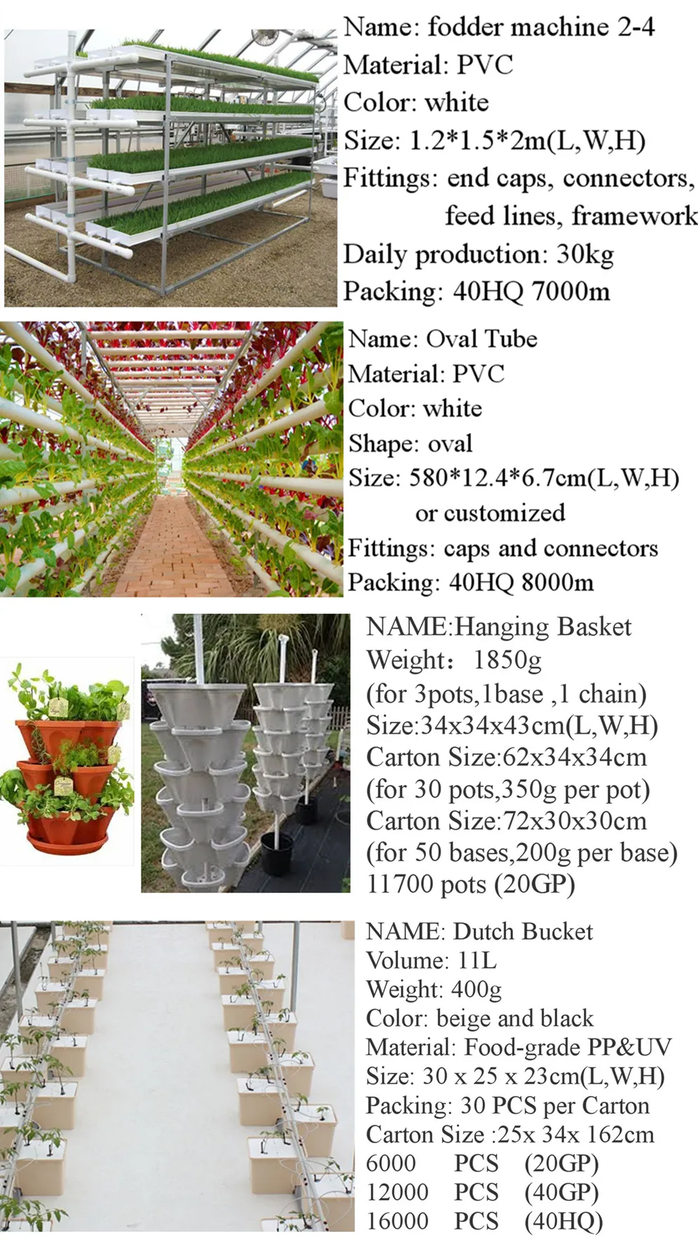 Greenhouse Commercial Hydroponic Drip