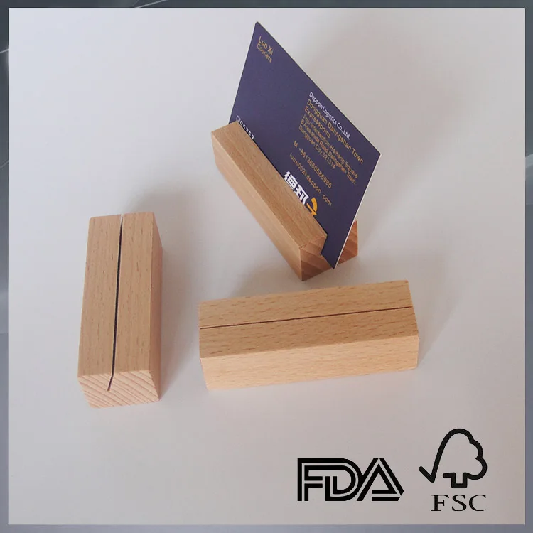 Custom Display Stand Wooden Name Card Holder Place Card Holder Table ...