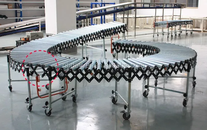 Flexible Retractable Manual Roller Conveyors - Buy Roller Table ...