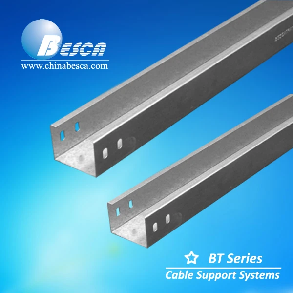 2 Compartment Black Trunking Type Cable Tray Trunking