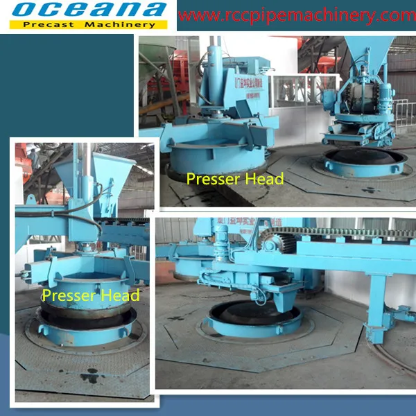 Vertical Vibration Casting Concrete Pipe Making Machine For Precast Rcc ...