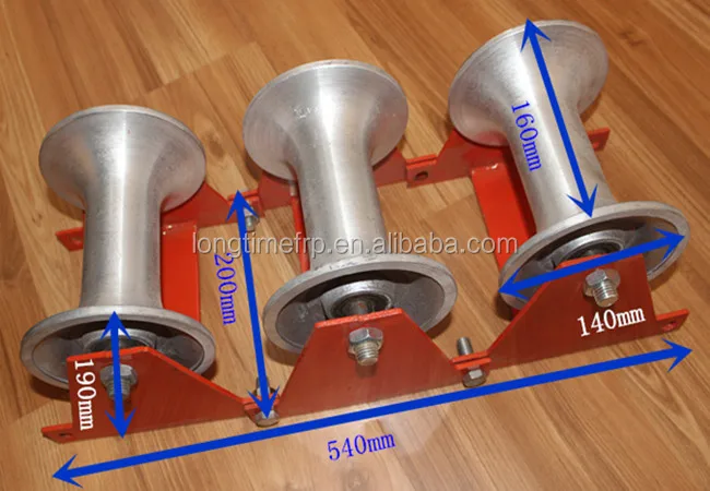 Straight Line Cable Roller Small Cable Roller For Wire Rope - Buy ...