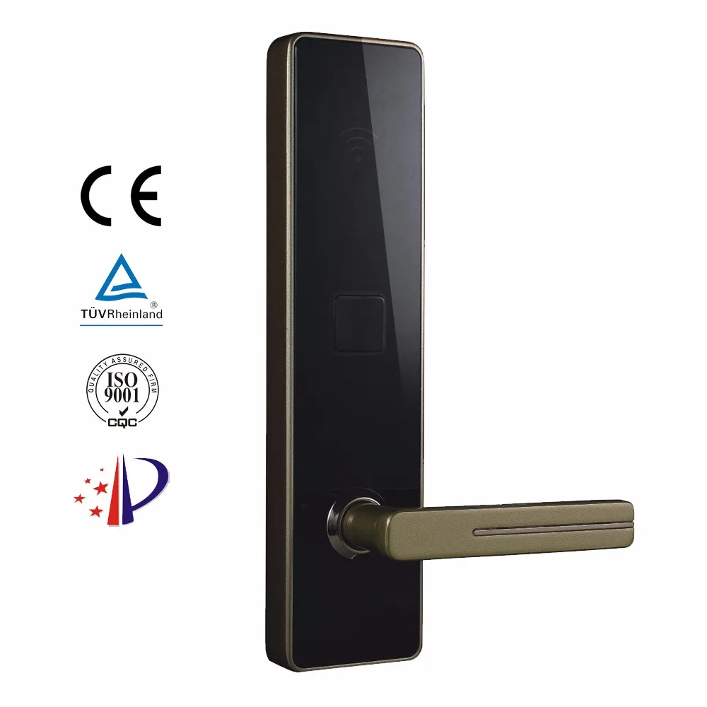 Rfid Hotel Handle Control Key Card Swipe Door Lock System Price - Buy ...