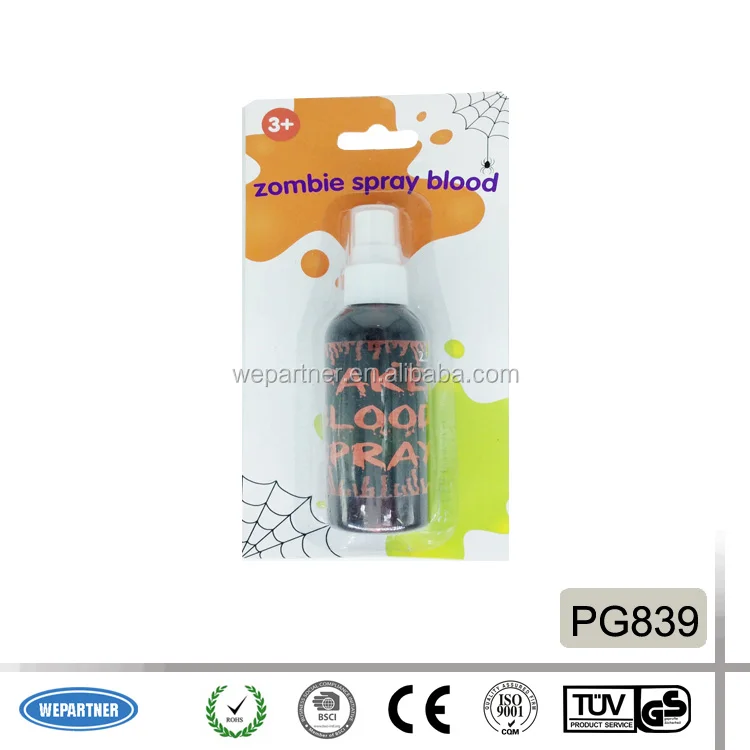 Halloween Zombie Spray Blood Makeup Fake Blood Spray Kit - Buy ...