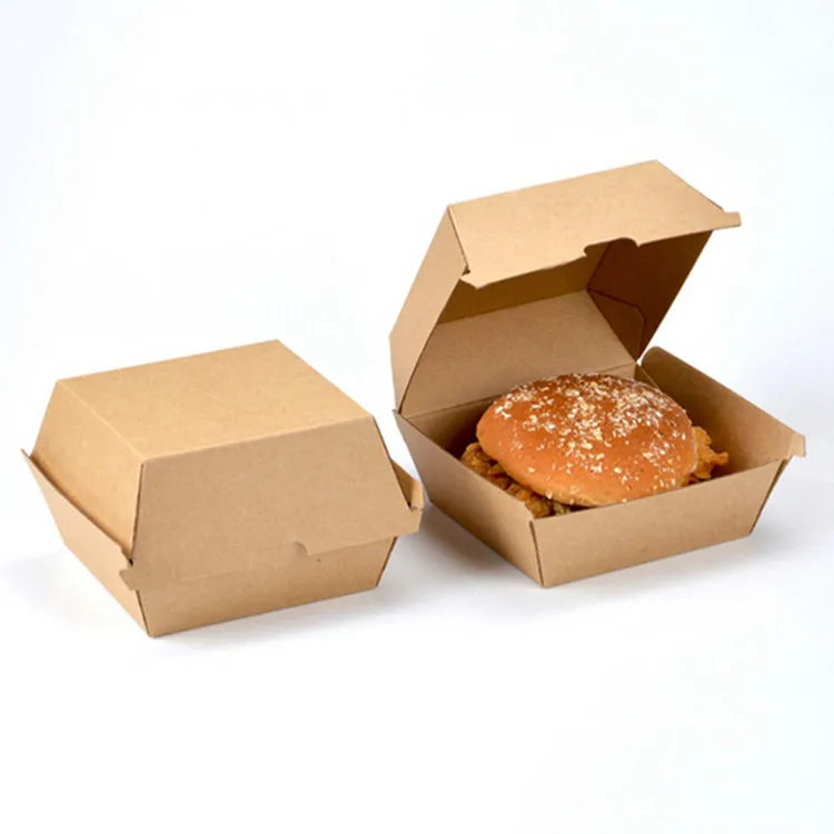 Custom Corrugated Cardboard Package Burger Box - Buy Burger Box ...