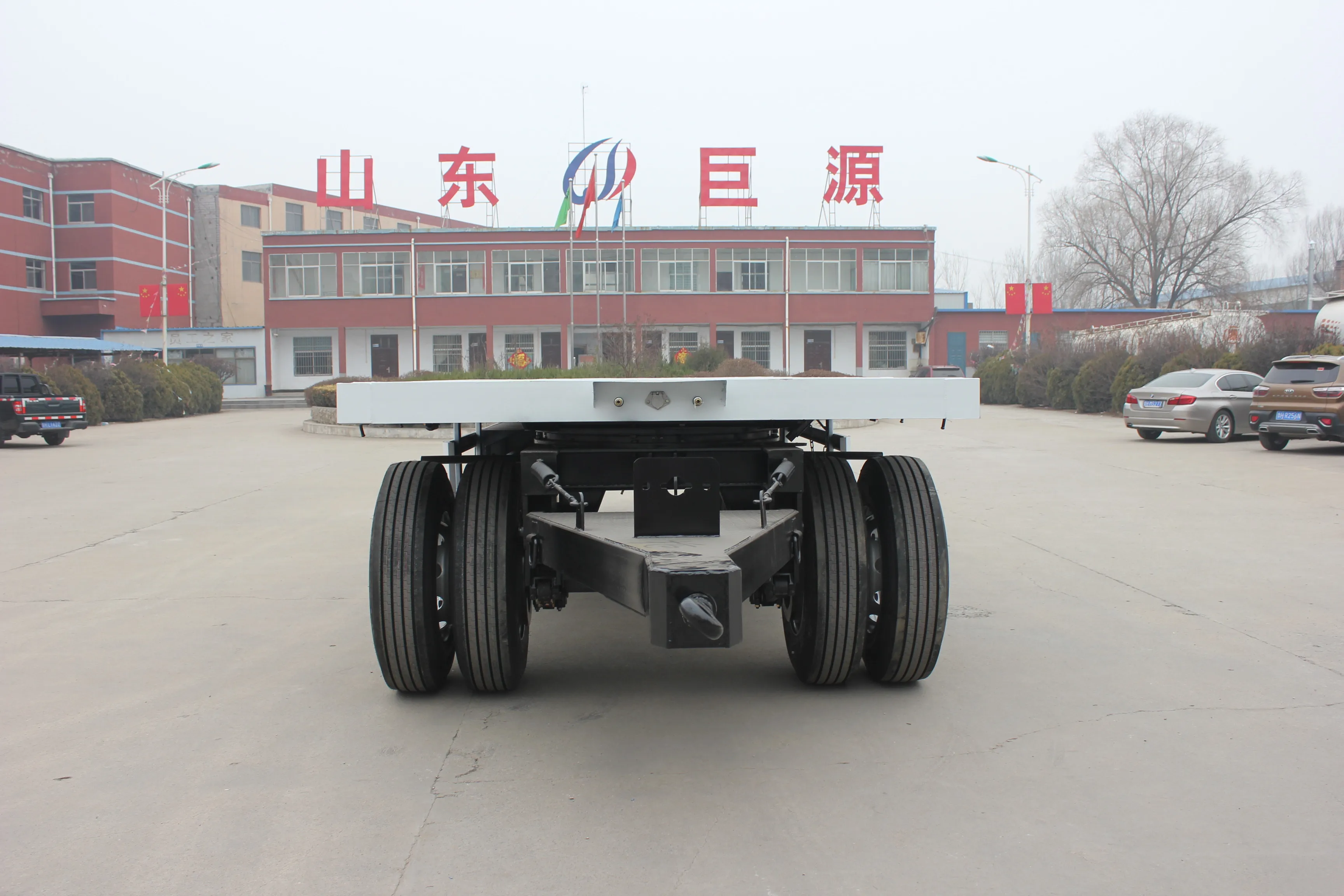 2 Axle Flatbed Farm Trailer Small Cargo Trailer Flat Top Trailer - Buy ...