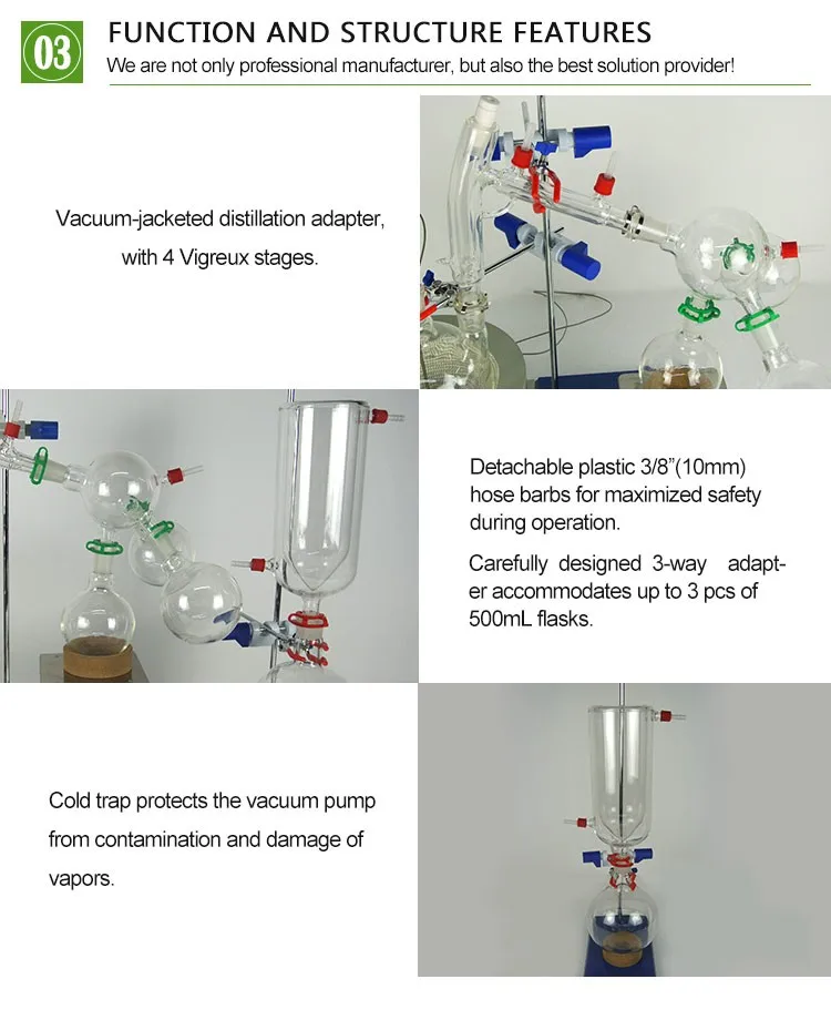 Lab Mini Short Path Destillation Lab Distillation Equipment - Buy Short ...