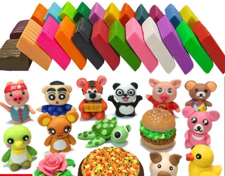 Bview Art 24 Colors Modeling Clay - DIY Oven Bake Kit