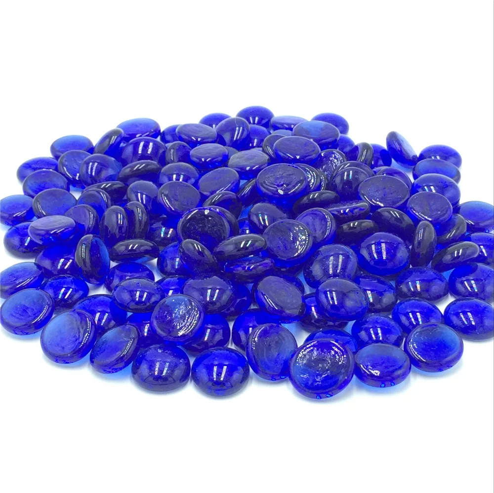 Colorful Flat Glass Beads For Garden Decoration - Buy Flat Glass Beads ...