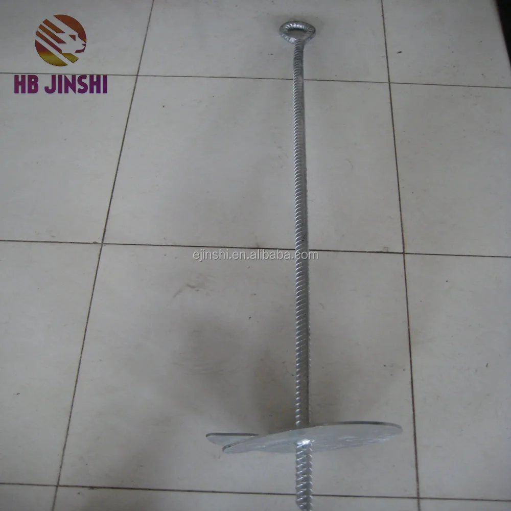 Iso Standard Galvanized Ground Spike Helix Screw Anchor Pole - Buy ...