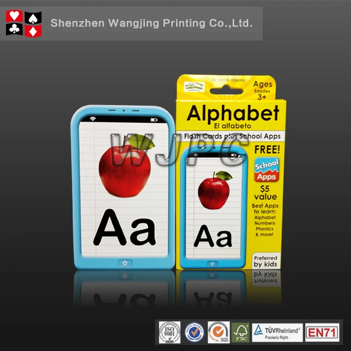 Eco-friendly Custom Printed Plastic Educational Flash Cards - Buy ...