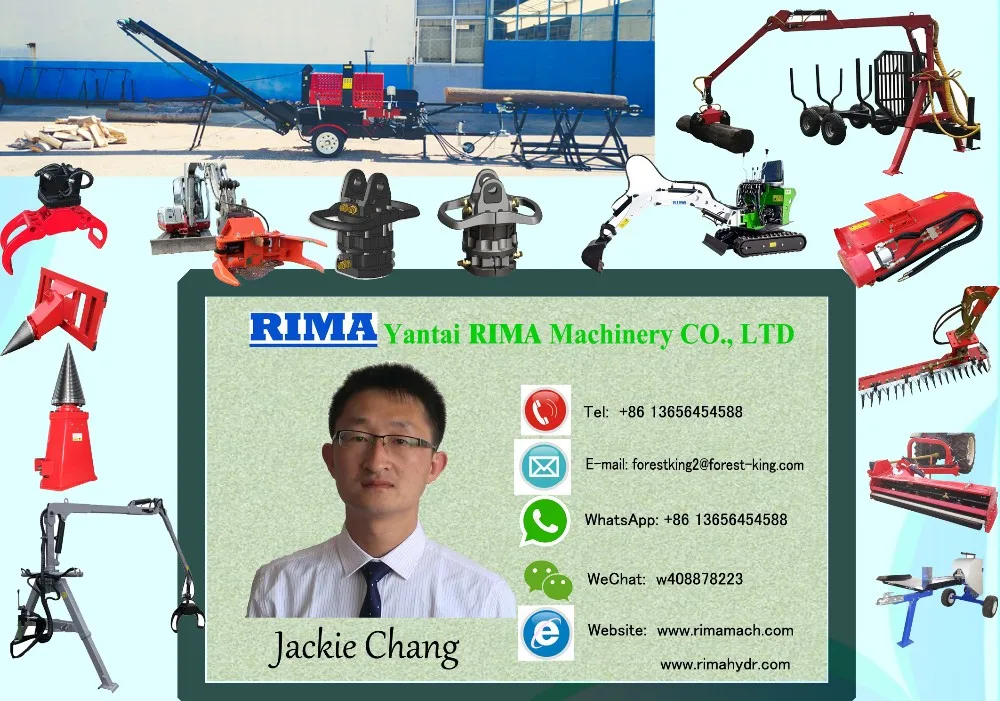 RIMA 30 Ton Firewood Processor - Efficient Log Splitter