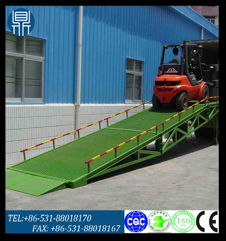 12t Hydraulic Truck Portable Loading Ramps For Trailers - Buy Loading ...