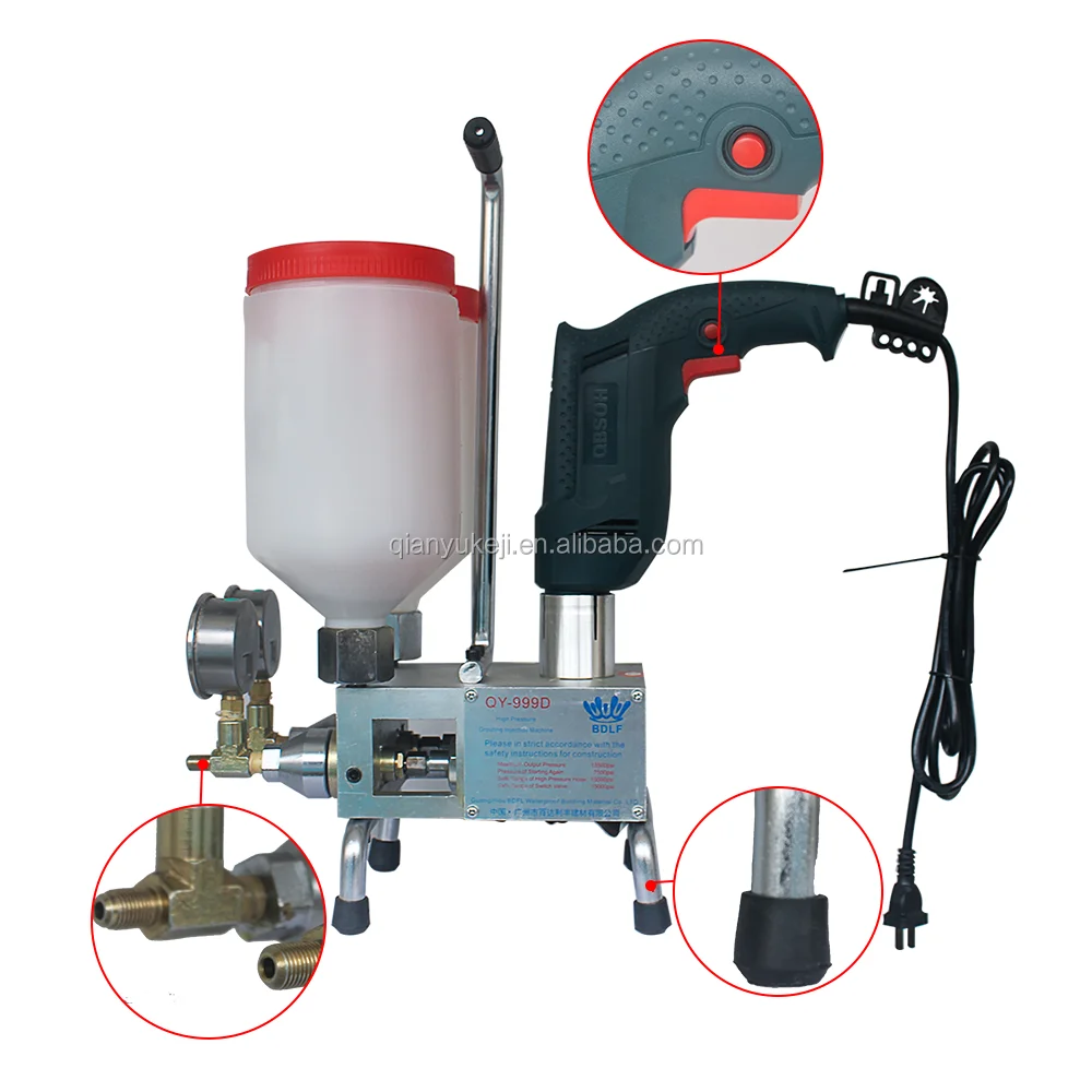 High Pressure Double Components Injection Grout Machine Two Component ...