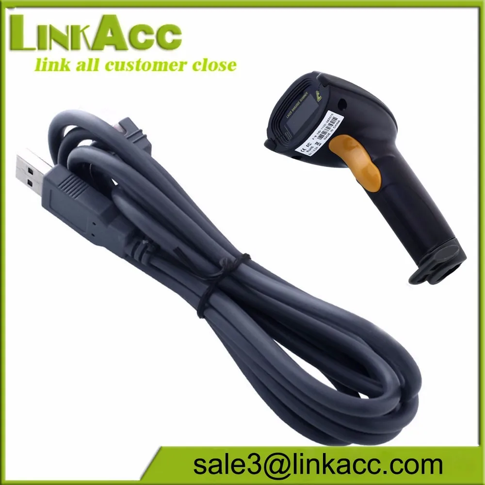 Portable Usb Port Laser Barcode Cable Bar Code Scanner Scan Reader ...