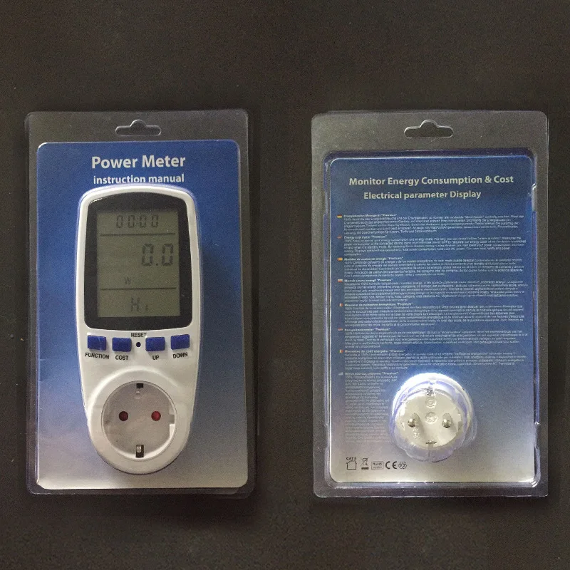 Electricity Usage Monitor Power Meter Plug Home Energy Consumption ...