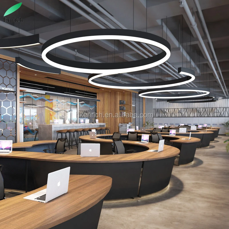 Modern Warm White Led Acrylic Shade Aluminum Ring Commercial Led ...