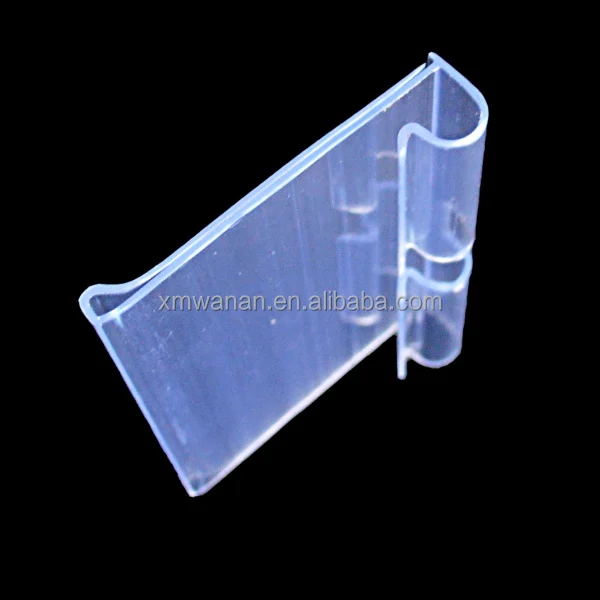 Clear Pvc Supermarket Shelf Talker For Euro Hook 40 Mm Ticket Hanging ...