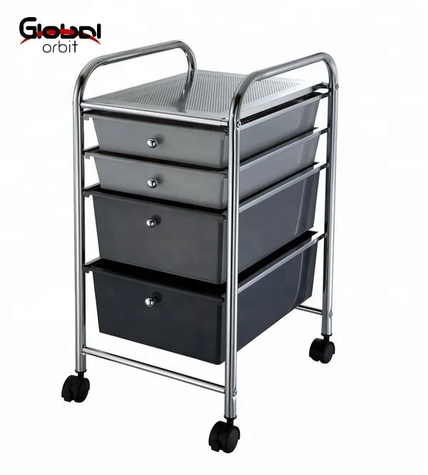 10 Multicoloured Storage Unit Drawer Trolley Portable Home Office ...