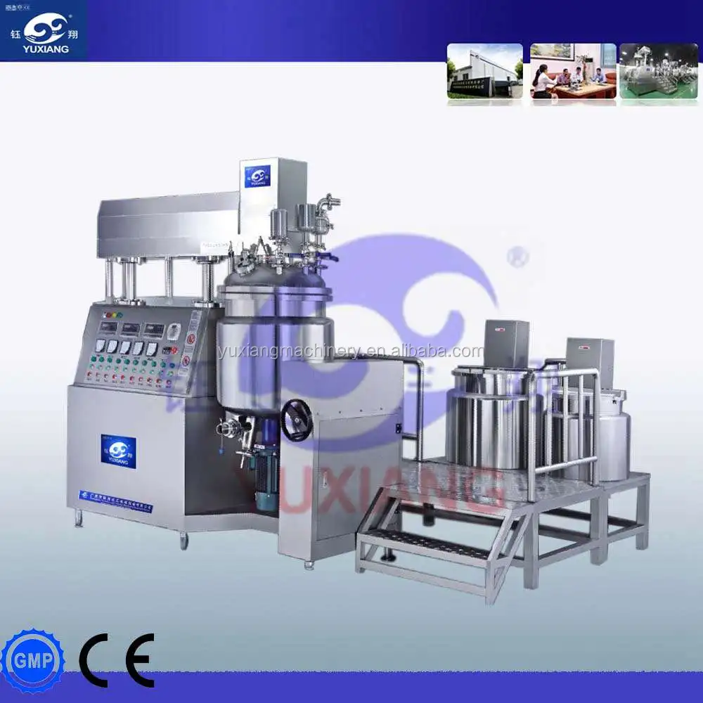 Hot Sale Ointment Laboratory Vacuum Homogenizer Mixer 50l Vacuum Mixer ...