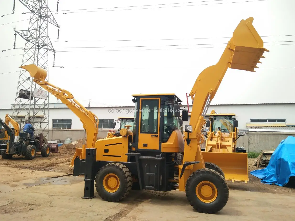 Mini Backhoe Loader with Fully Hydraulic System - Excavator Machinery, OEM