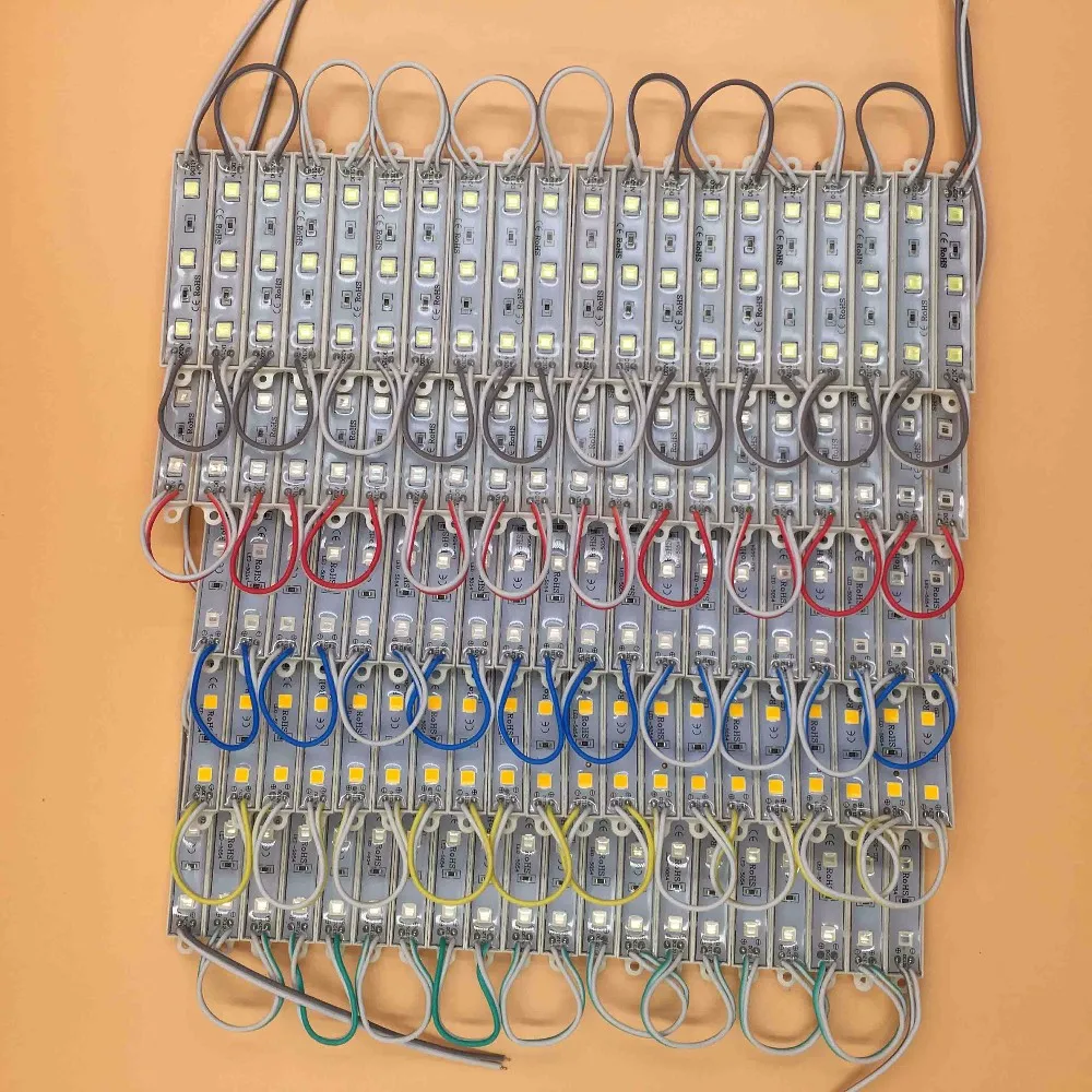 Plastic Shell 5054 LED Module DC 12V 3PCS SMD 7211 or 7512 Size for ...