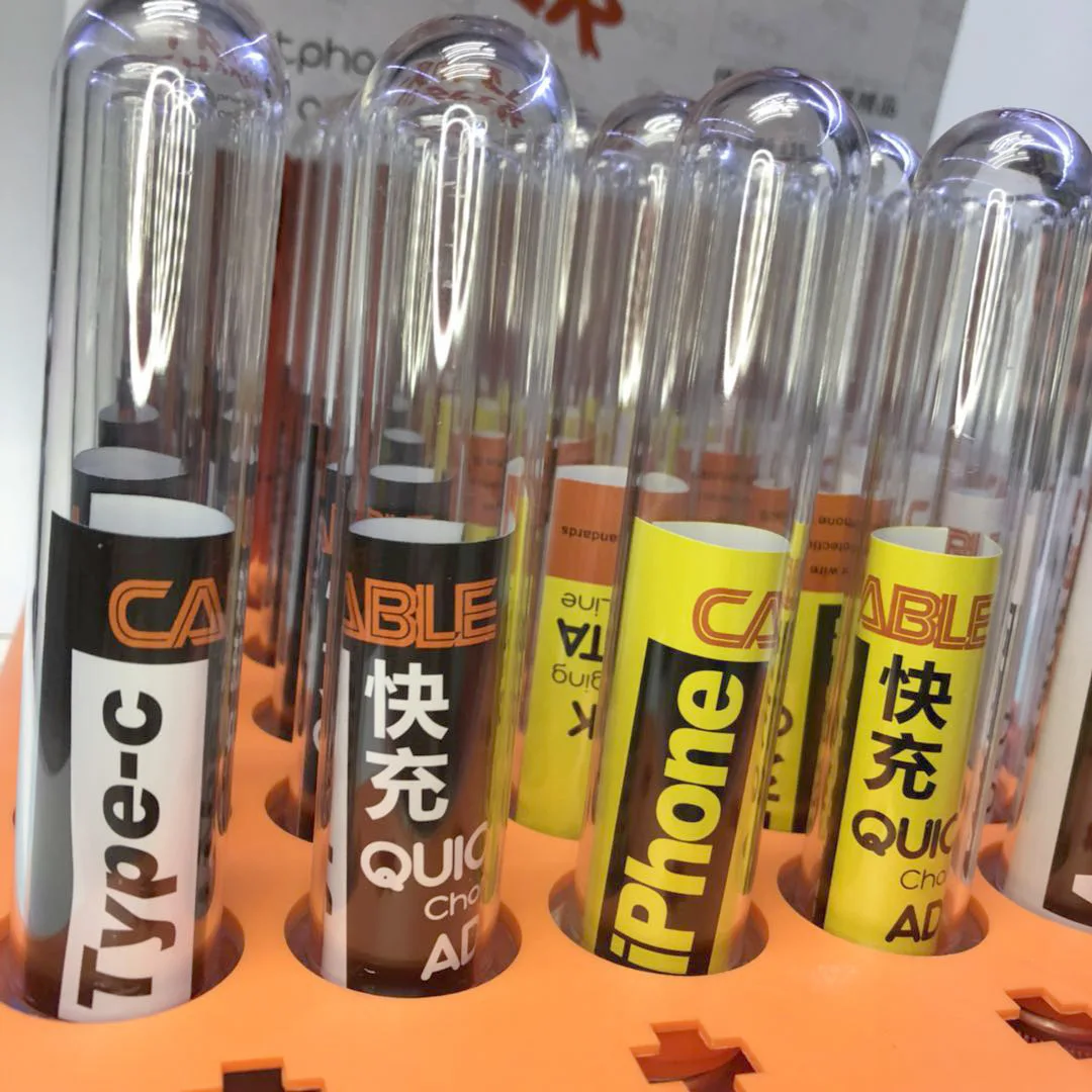 40ml Transparent Cylindrical PET Tube Bottle - Ideal for Cosmetics