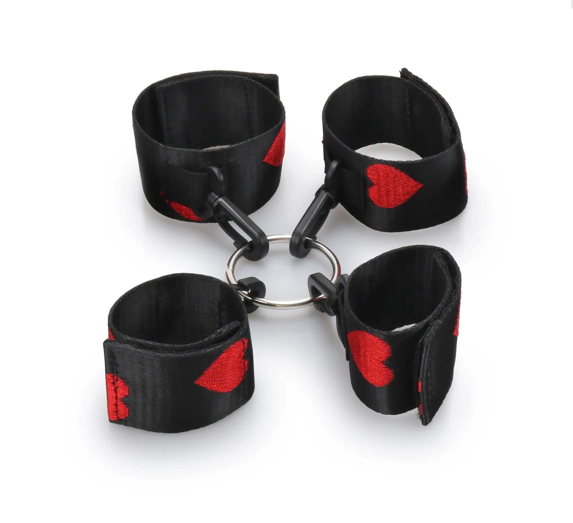 Wrist To Ankle Cuffs Kit With Cross Ring Restraint Handcuffs Anklecuffs ...