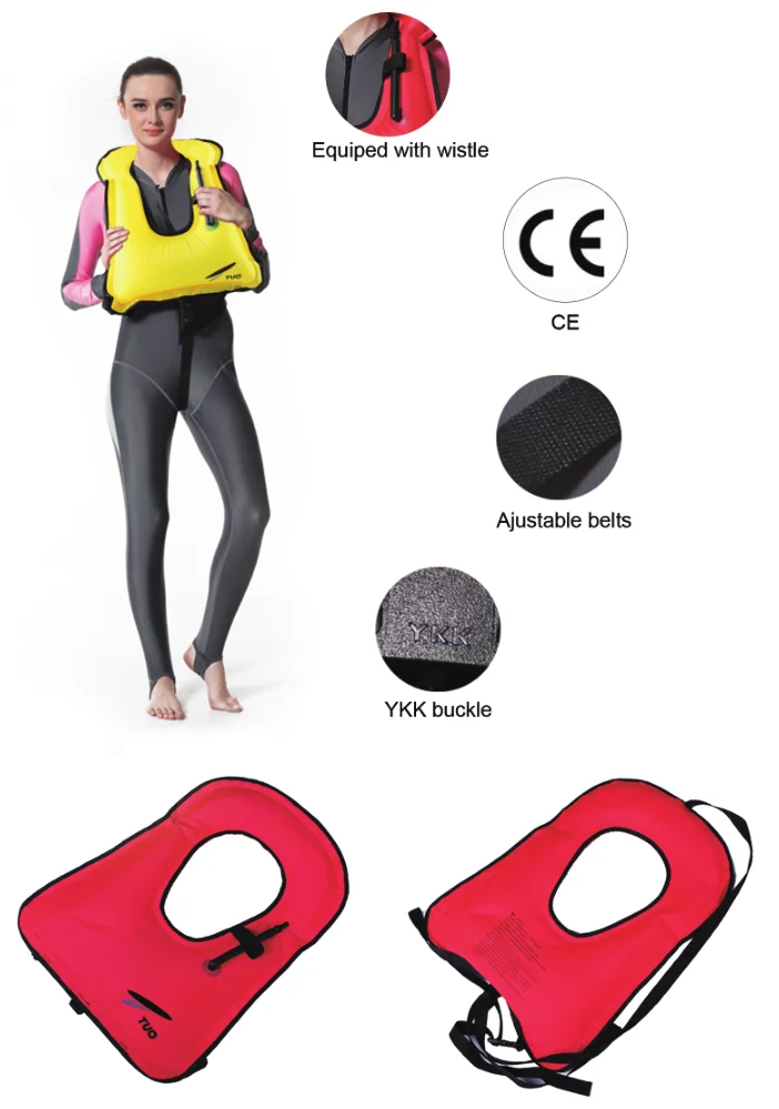 New Style Floating Nylon Vest Orange Life Safety Swimming Vest Jacket ...