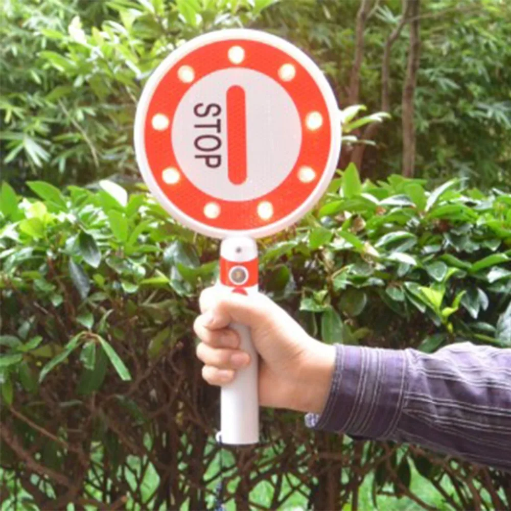 Led Solar Stop Signs/flashing Led Stop Sign/slow Down Sign With Battery ...