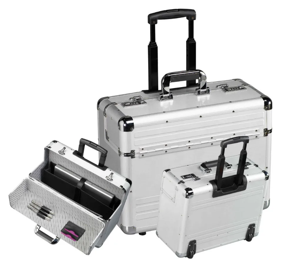 Aluminium Pilot Case with Trolley - Tool Packing Solution