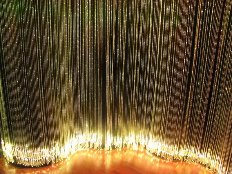 Smart Color Changing Fiber Optic Curtain for Hotel Decor