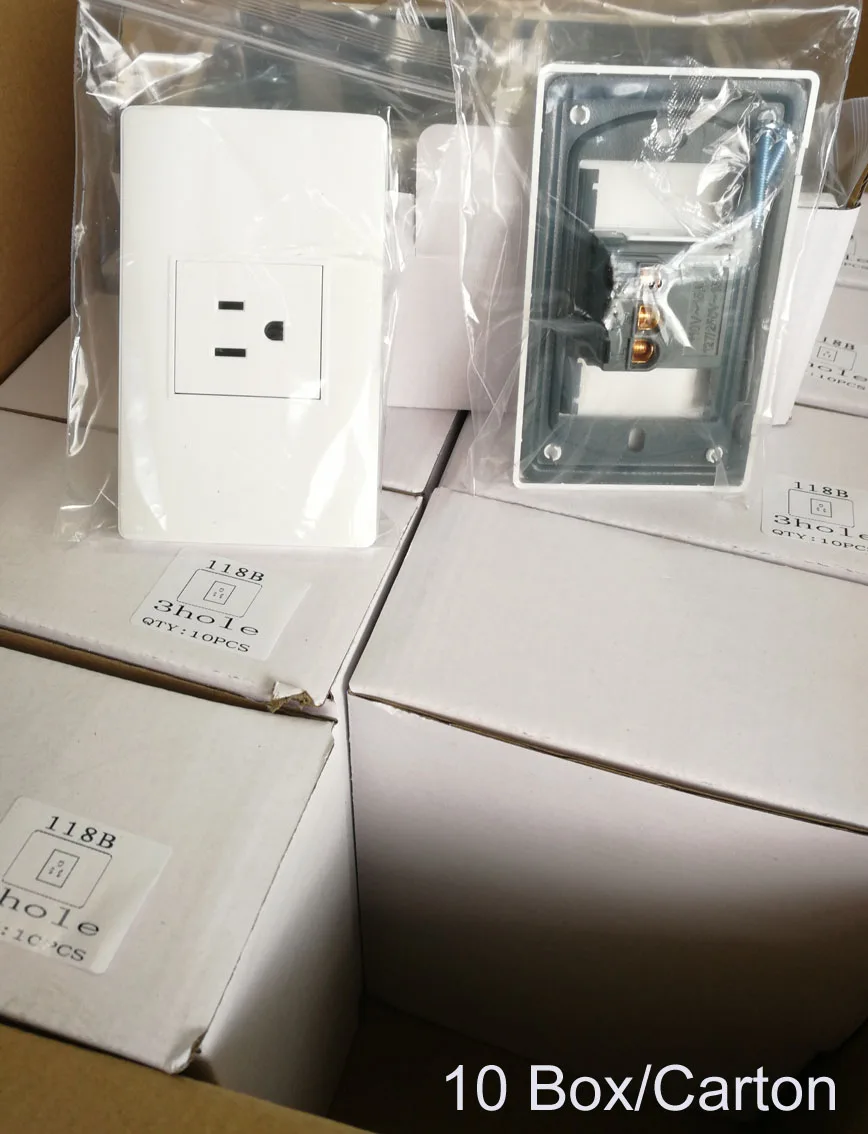 Nts20 Duplex Socket Outlet 125v 20a High Grade Electrical Wall Socket ...