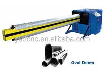 HVAC Air Aluminum Tube Spiral Duct Oval Forming Machine