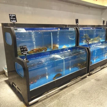 Dingfeng Customized Supermarket Or Restaurant Chiller Marble Live ...
