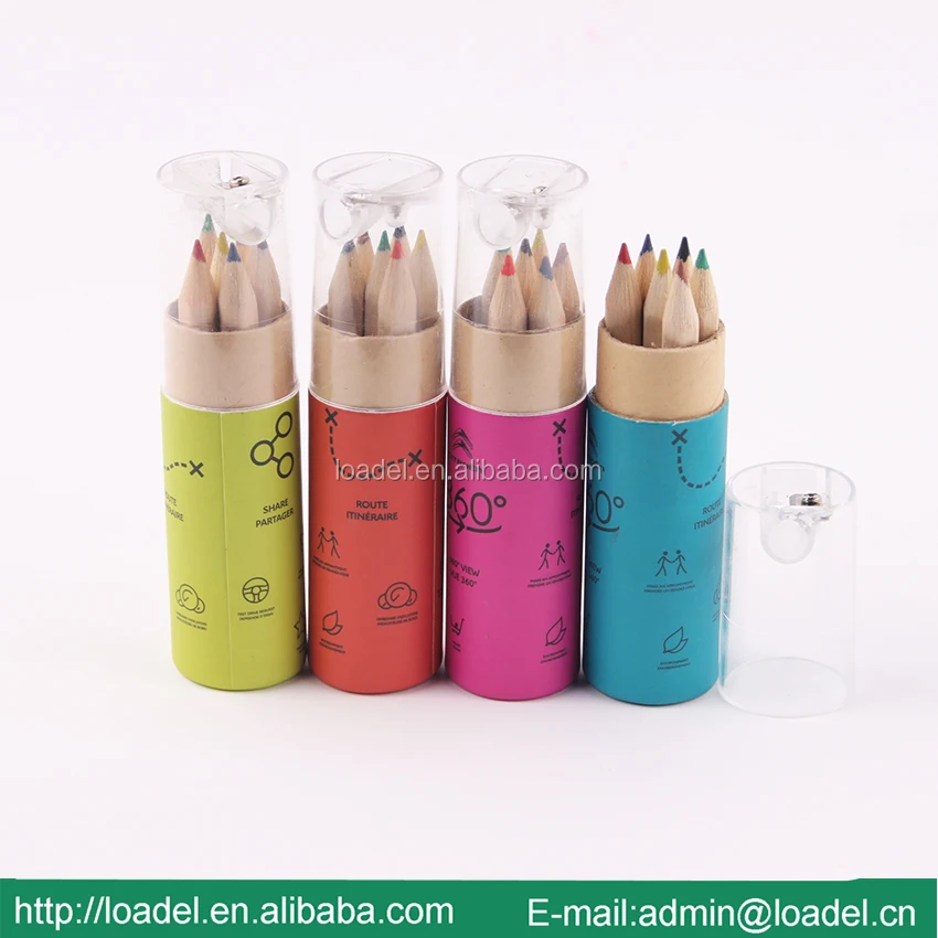 6pcs 3.5 Inch Pencil Crayons Colored Pencils Set With Box Drawing Cheap ...