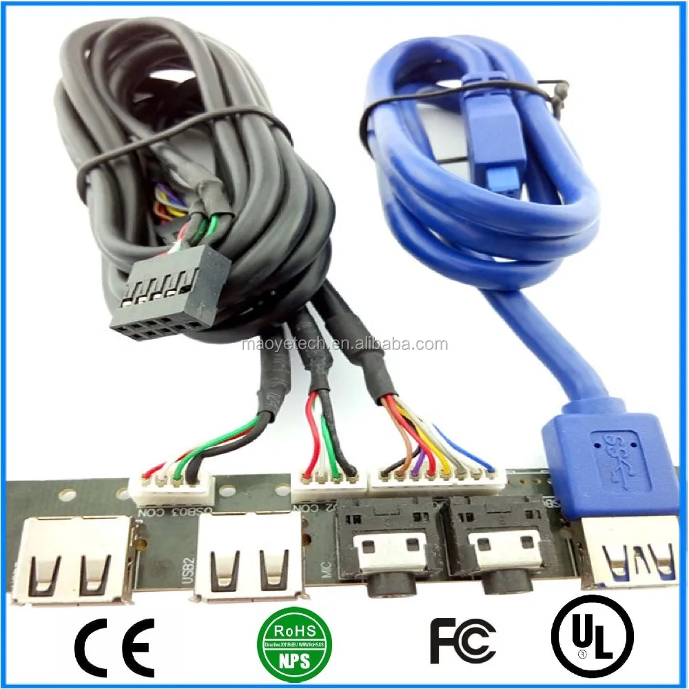 Dual Usb2.0+dual Usb3.0+rj45+hd Audio I/o Pc Board For Compute ...